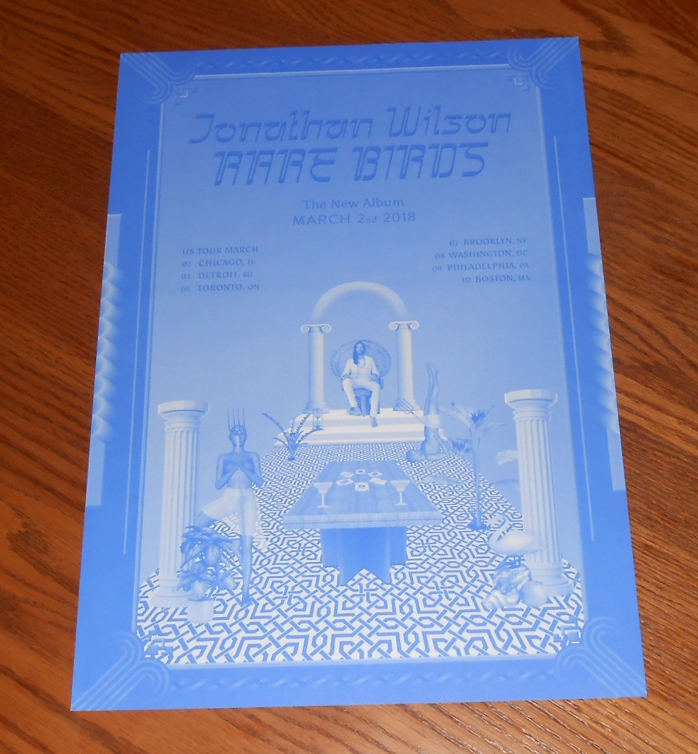 Jonathan Wilson Rare Birds Poster Original 2018 Promo 11.5x16.5 R&B | eBay