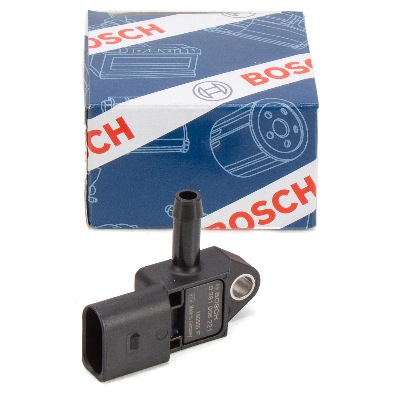 BOSCH 0281006221 Abgasdrucksensor für VW GOLF 6 7 PASSAT B8 AUDI A4 1.6 ...