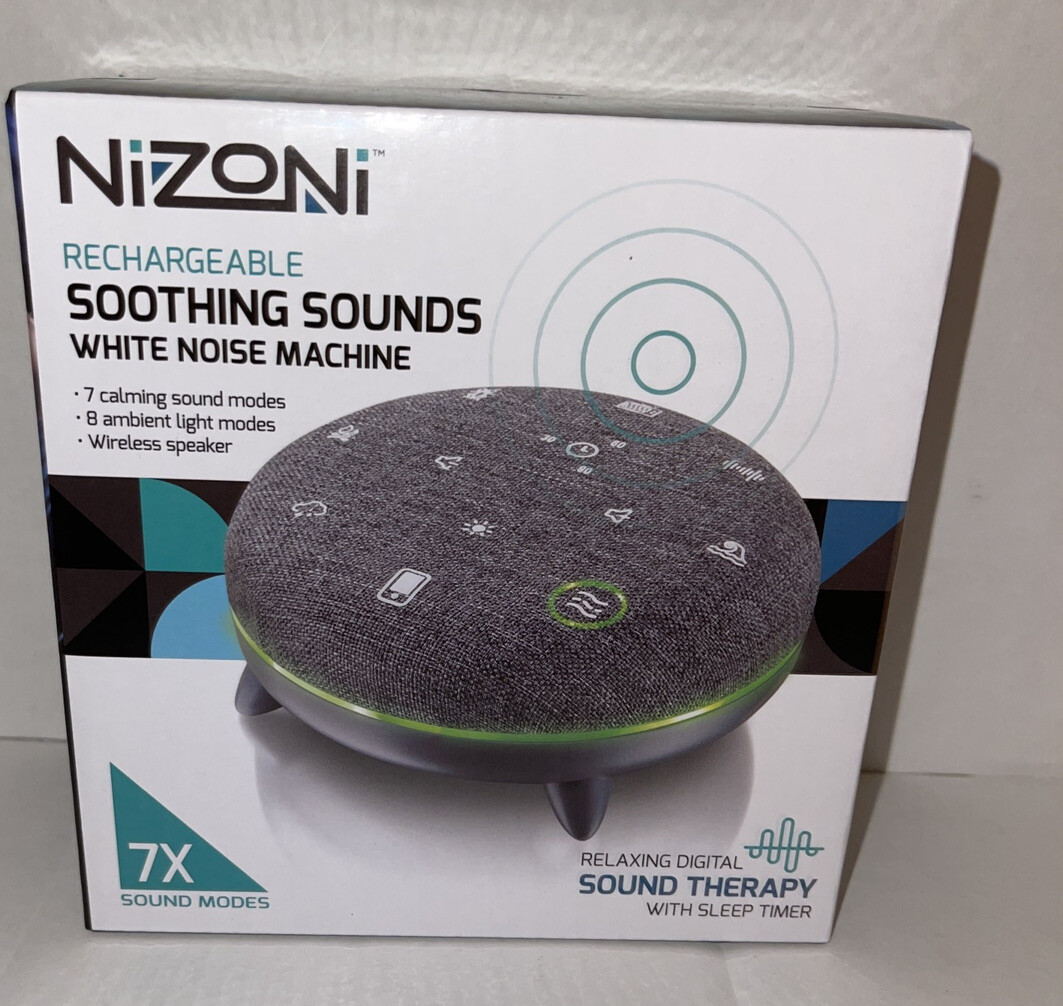 Nizoni dream Machine White Noise Rain Wind Soothing Sounds Therapy ...