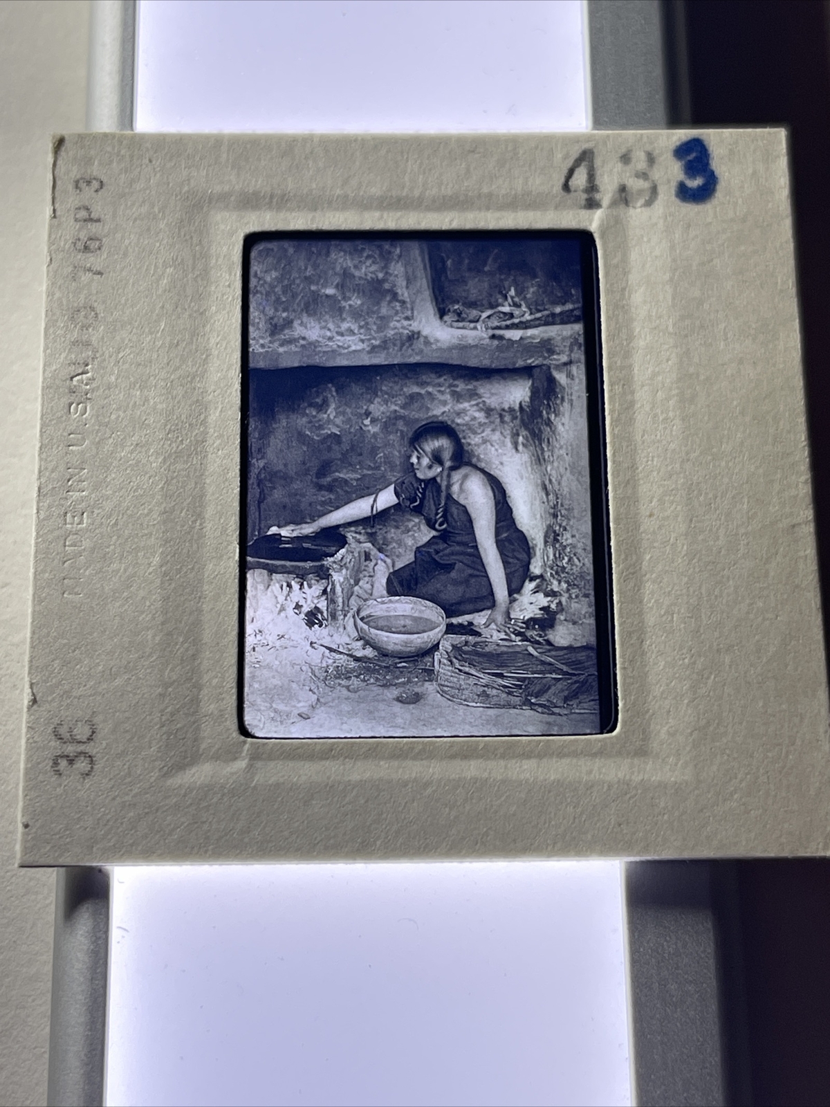 433 Edward Curtis “Hopi Piki Maker” Native American Photography 35mm ...