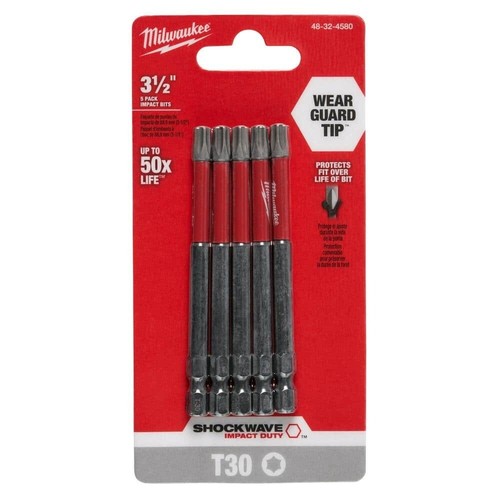 SHOCKWAVE Impact Duty 3-1/2 in. T30 Torx Alloy Steel Screw Driver Bit ...