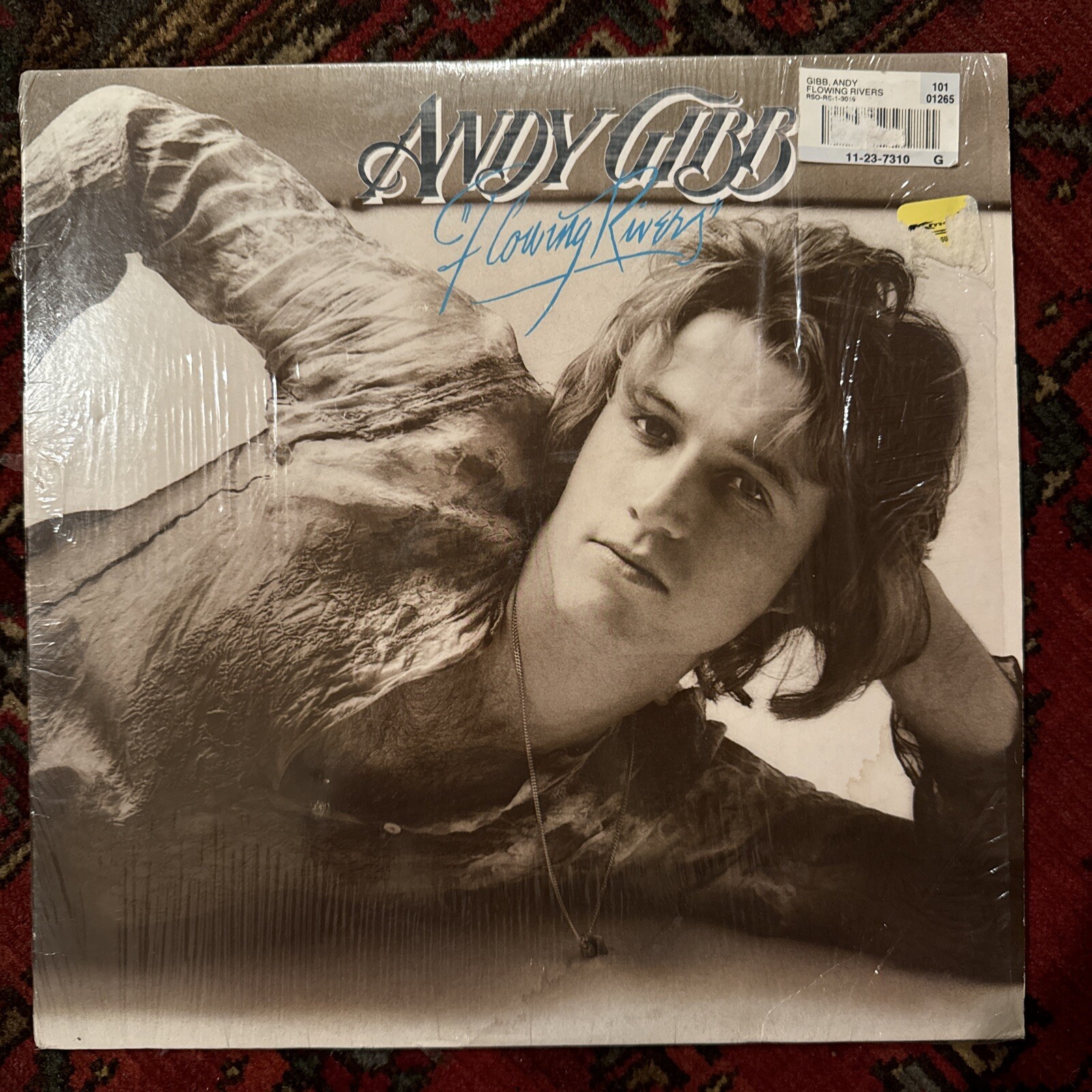Andy Gibb - Flowing Rivers - 1977 Vinyl 12'' LP VG+ Disco, Pop Rock RS ...