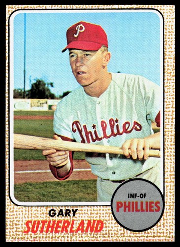 Gary Sutherland 1968 Topps #98 EX NO CREASING | eBay