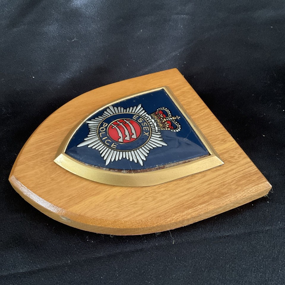 Vintage Hand Painted Essex Police Wall Plaque Constabulary Service ...