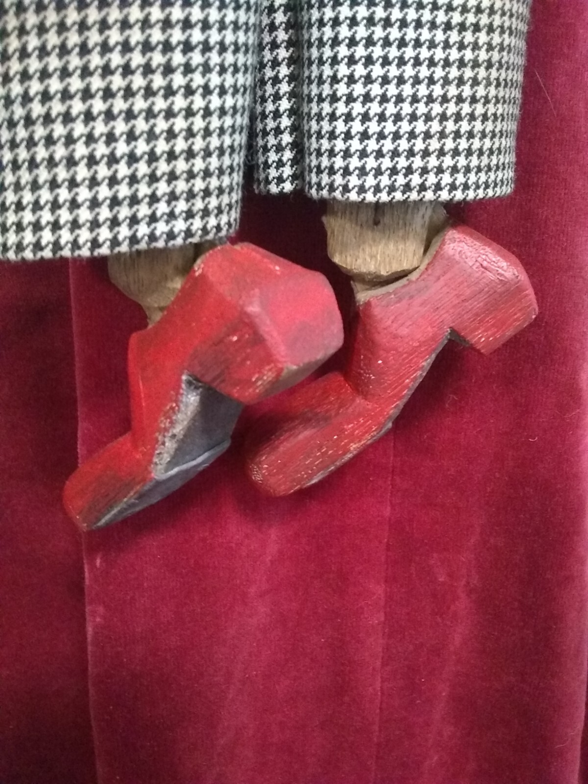 Original British Hand Carved Wooden Marionette Puppet, Excellent ...