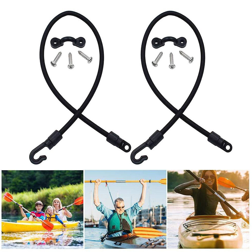 Elastic Rope Adjustable Bungee Cord Deck Mount Connector for Kayak ...