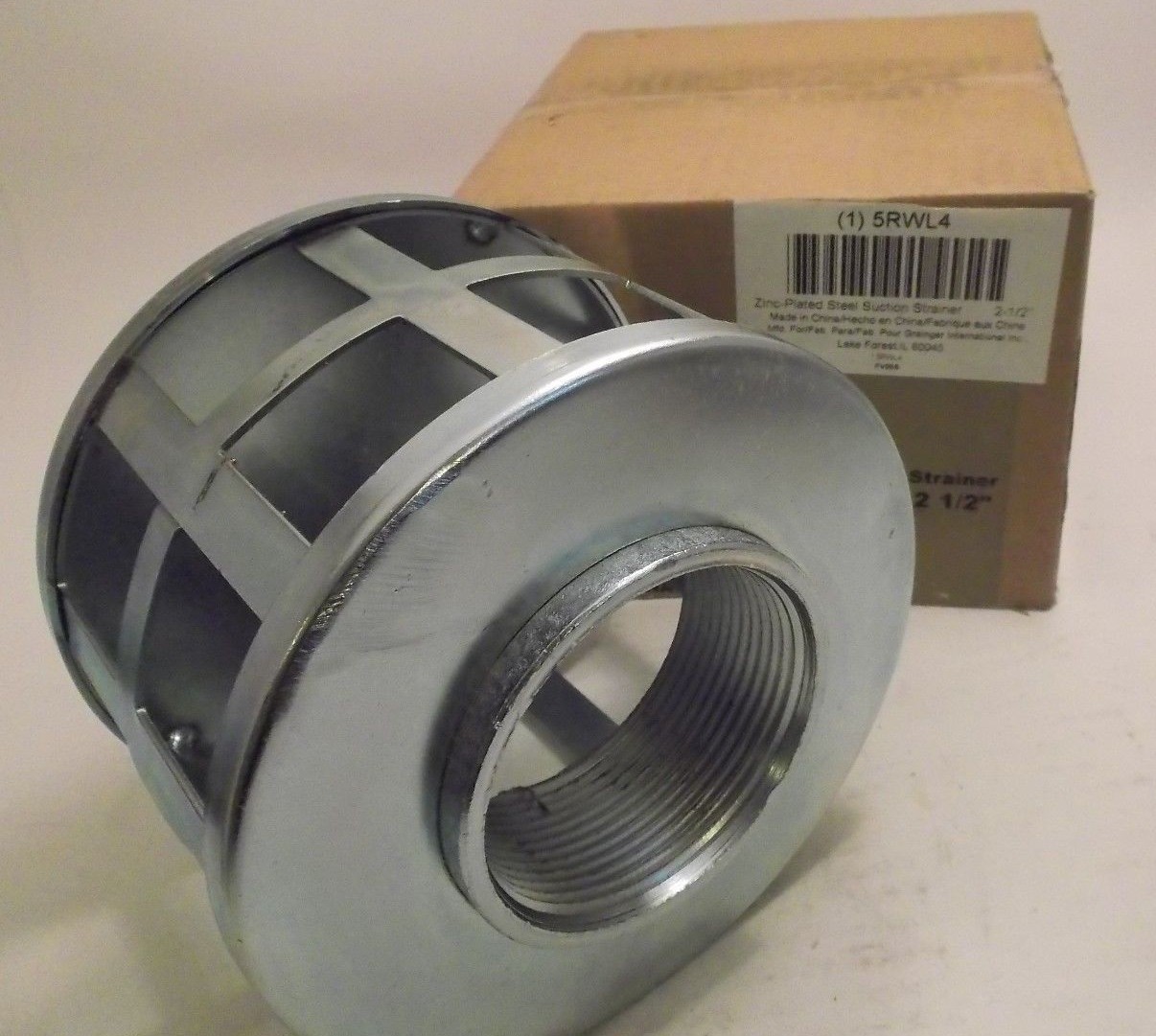 GRAINGER 2-1/2" NPSM Trash Pump Suction Strainer - 4-1/2" Height - Side ...