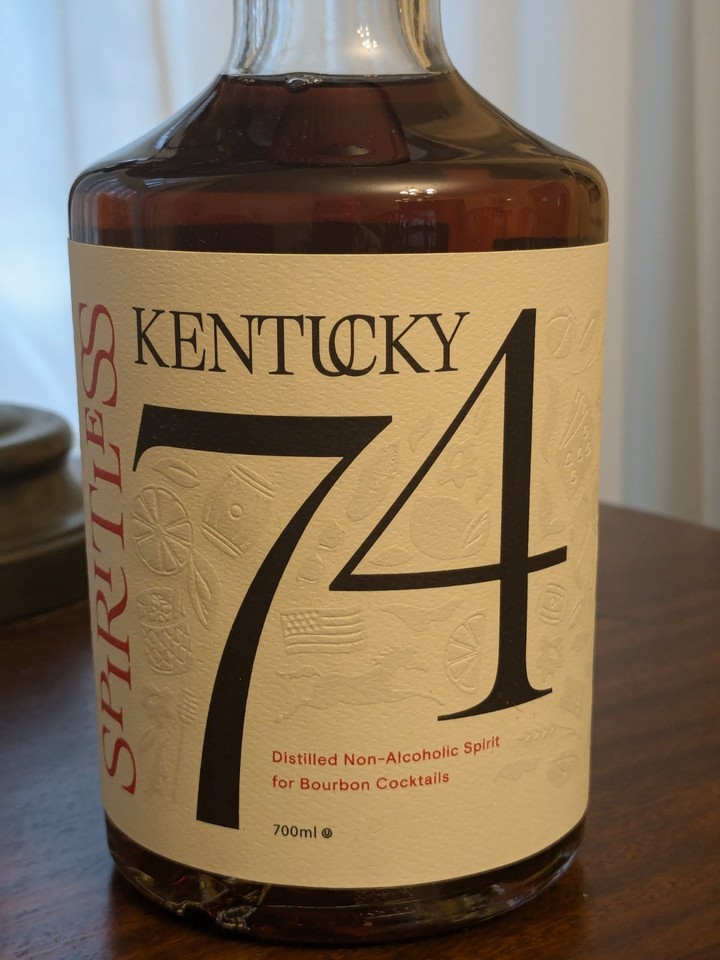 SPIRITLESS Kentucky 74 | Non-Alcoholic Bourbon Whiskey Spirit | 700 ml ...