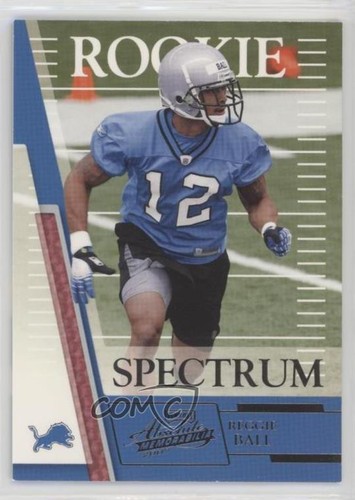 2007 Playoff Absolute Memorabilia Spectrum Black /100 Reggie Ball #190 ...
