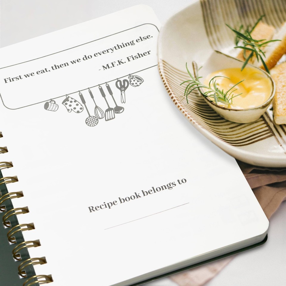Perfect Blank Recipe Book-Recipe Book to Write in Your Own Recipes ...