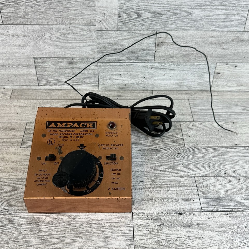 MRC Train Pack H.O. Ampack Train Control Model 402 Transformer | eBay