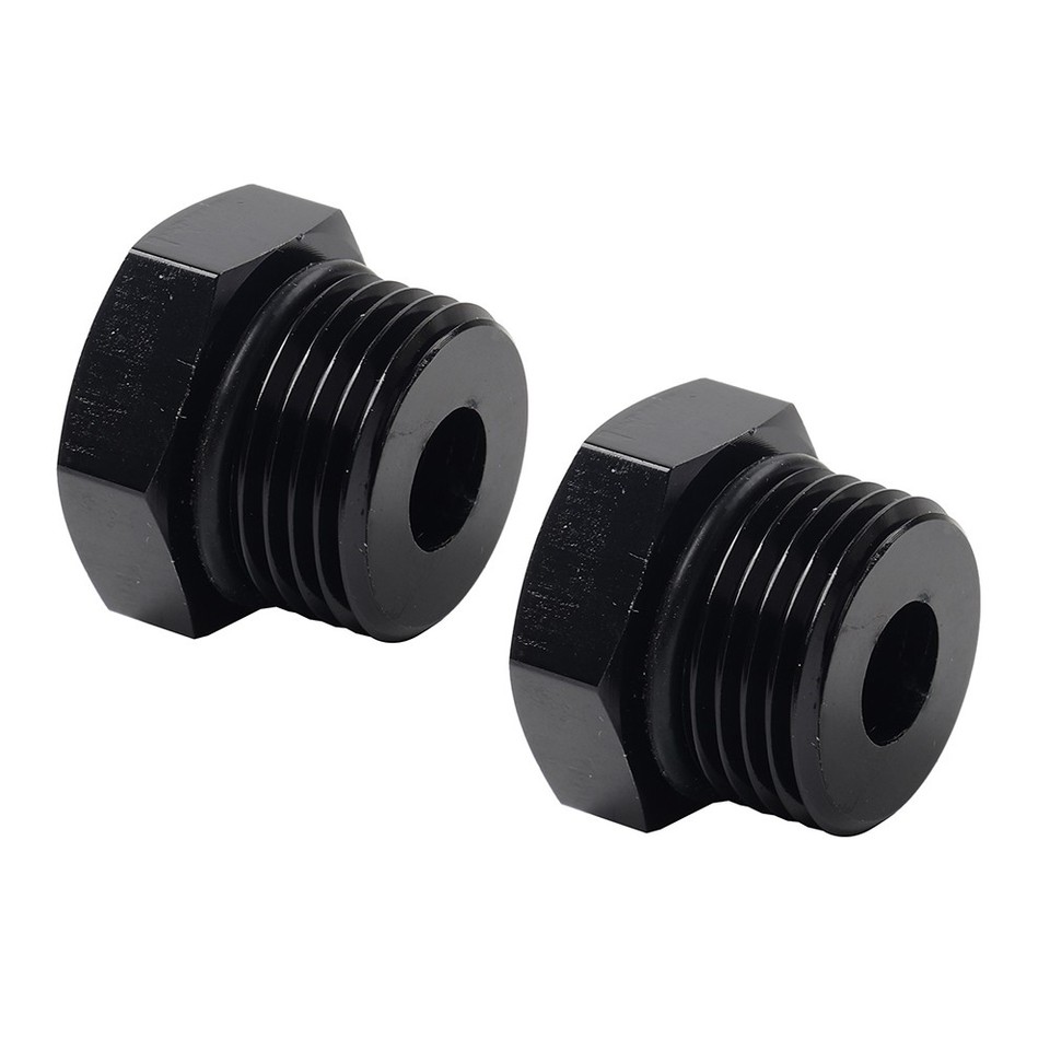 2Pcs Aluminum 10AN AN10 Block off Cap ORB Plug Male Fitting Adapters W ...