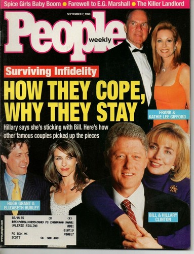 People Weekly Magazine Sep 7 1998 Bill Hillary Clinton Jeff Bezos Mindy ...