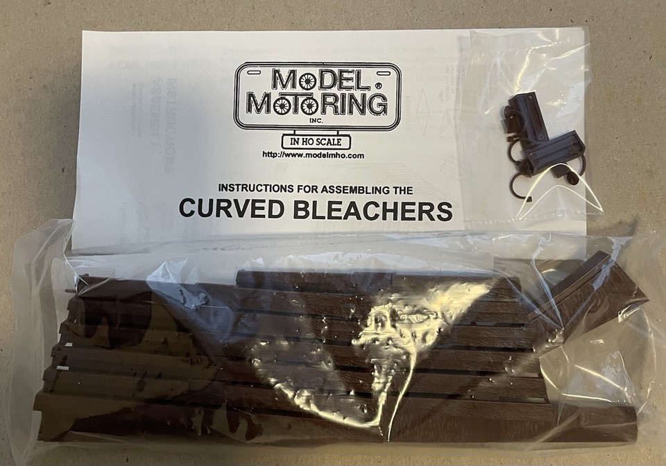 AURORA MODEL MOTORING HO SCALE SLOT CAR RACING CURVED BLEACHERS PLASTIC ...