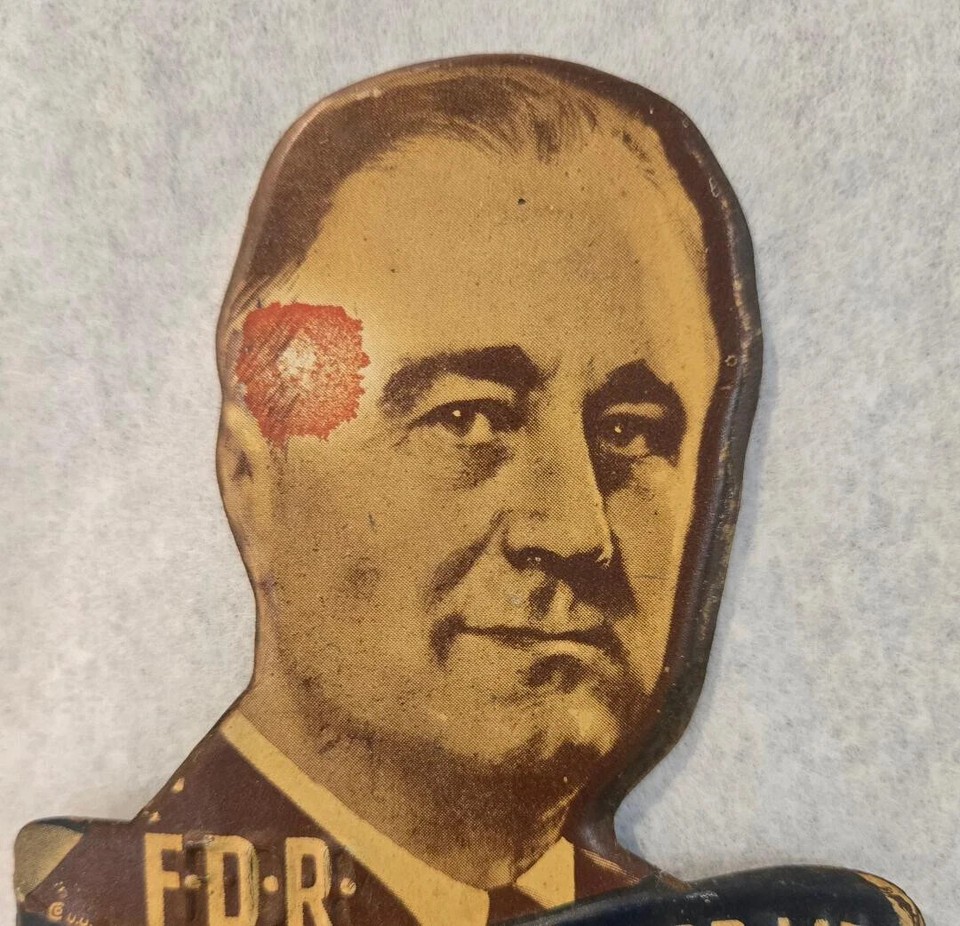 FDR 1936 Political Campaign License Plate Topper | eBay