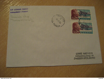 F/F Johan Ruud Tromsø University Research Ship Cover Guleng 1996 Fleece ...