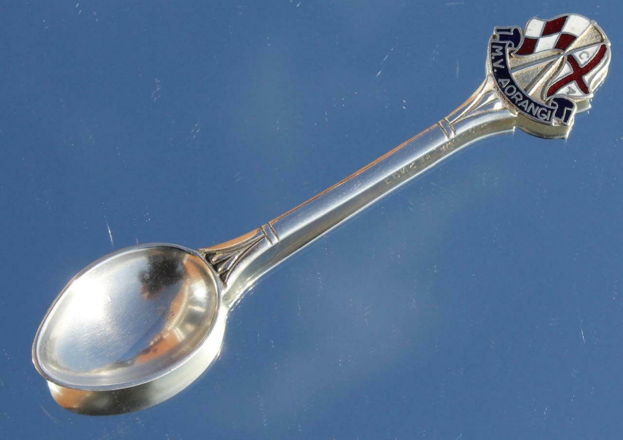 UNION STEAM SHIP CANADIAN PACIFIC LINE MV AORANGI FINE ENAMEL SPOON ...