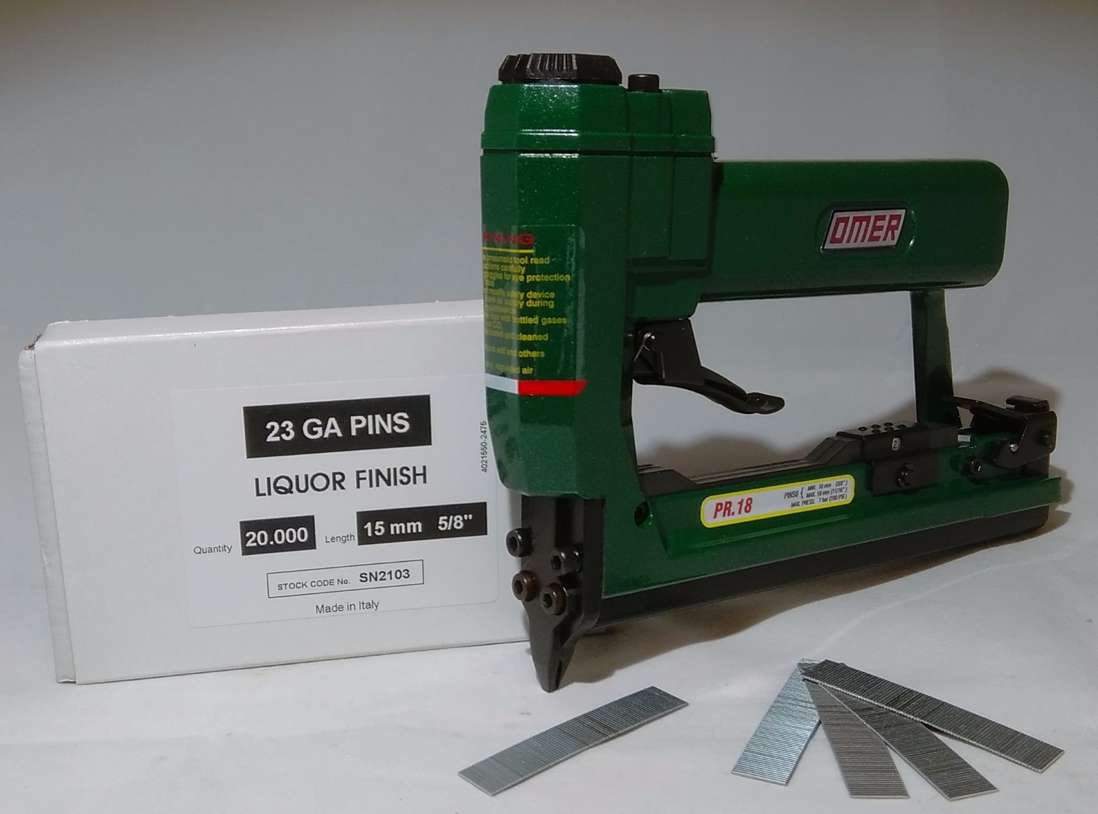 OMER PR.18 23 GAUGE HEADLESS AIR PINNER | eBay UK