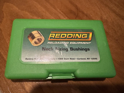 Redding Titanium Nitride Neck Sizing Bushing assortment, 12 Bushings ...
