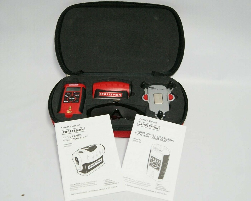 Craftsman 4 in 1 Level & Laser Trac Measuring Tool ~ 320.48251 & 320. ...