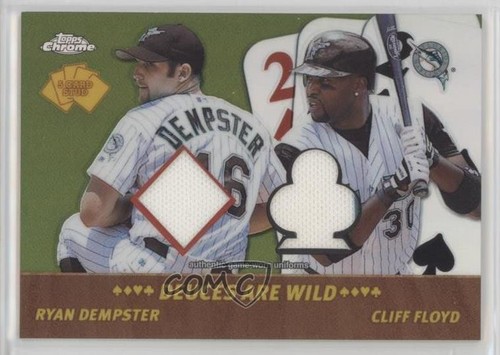 2002 Topps Chrome 5 Card Stud Deuces Wild Ryan Dempster Cliff Floyd ...