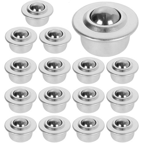 16PCS 5/8" Roller Ball Transfer Bearings CY-15H Carbon Steel Ball ...