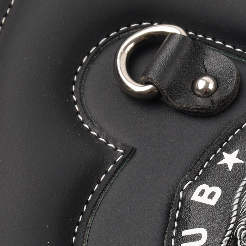 Black Universal Leather Heat Saddle Shield Deflector For Honda For ...