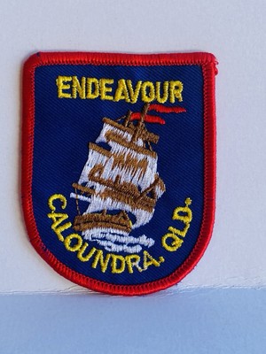 Vintage Endeavour Caloundra QLD Souvenir Embroidered Patch Cloth Sew-On ...
