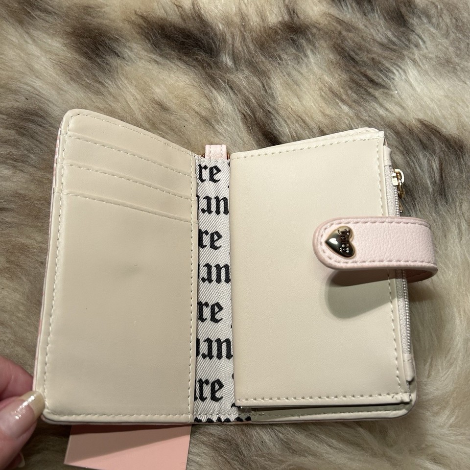 NWT Juicy Couture Material Girl Tab Card Wallet - Powder Blush | eBay