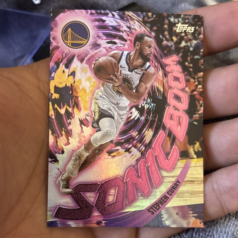 Topps 2025 Sonic Boom Stephen Curry SB-12 Golden State Warriors ...