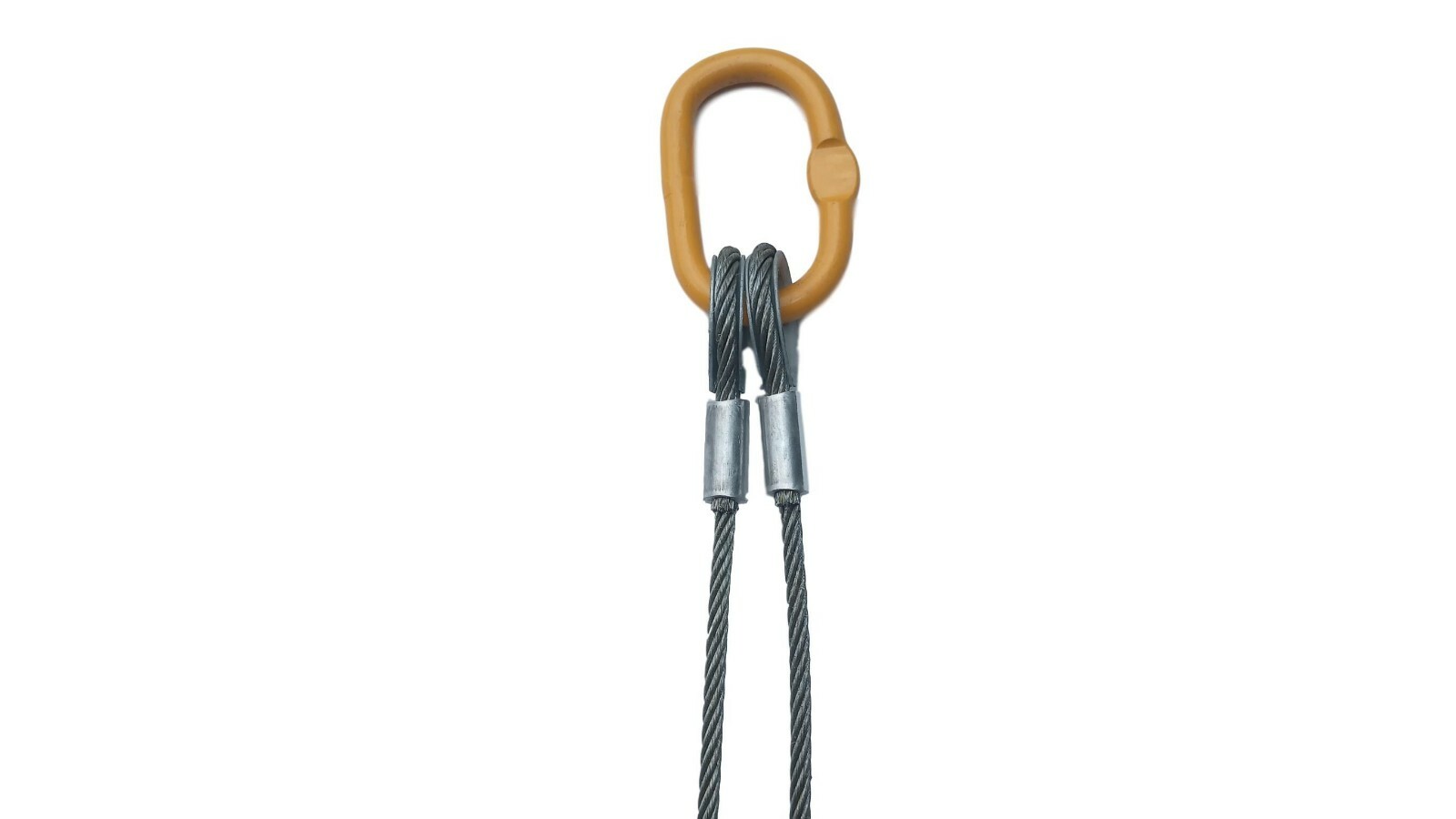 8mm Galvanised Double Leg Wire Rope Sling With Masterlink & Hooks - 2 ...