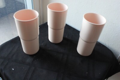 TUPPERWARE TABLETOP TUMBLERS - 18 OZ IVORY SET OF THREE | eBay