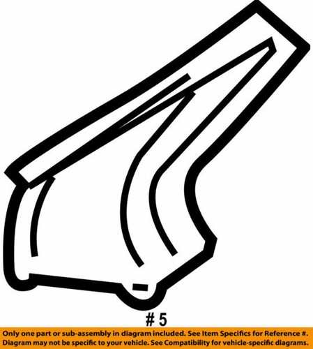 53867-35020 Toyota Seal, front fender to cowl side, lh 5386735020, New ...