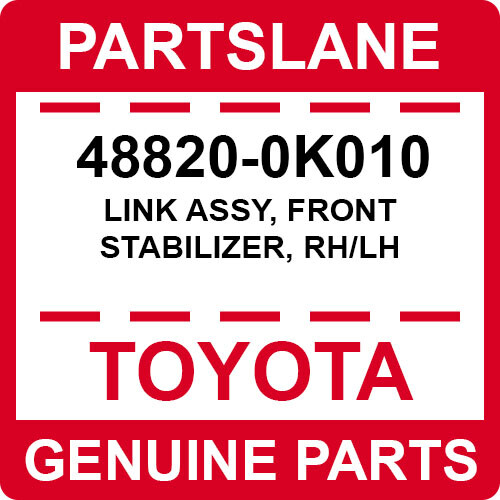 48820-0K010 Toyota OEM Genuine LINK ASSY, FRONT STABILIZER, RH/LH | eBay