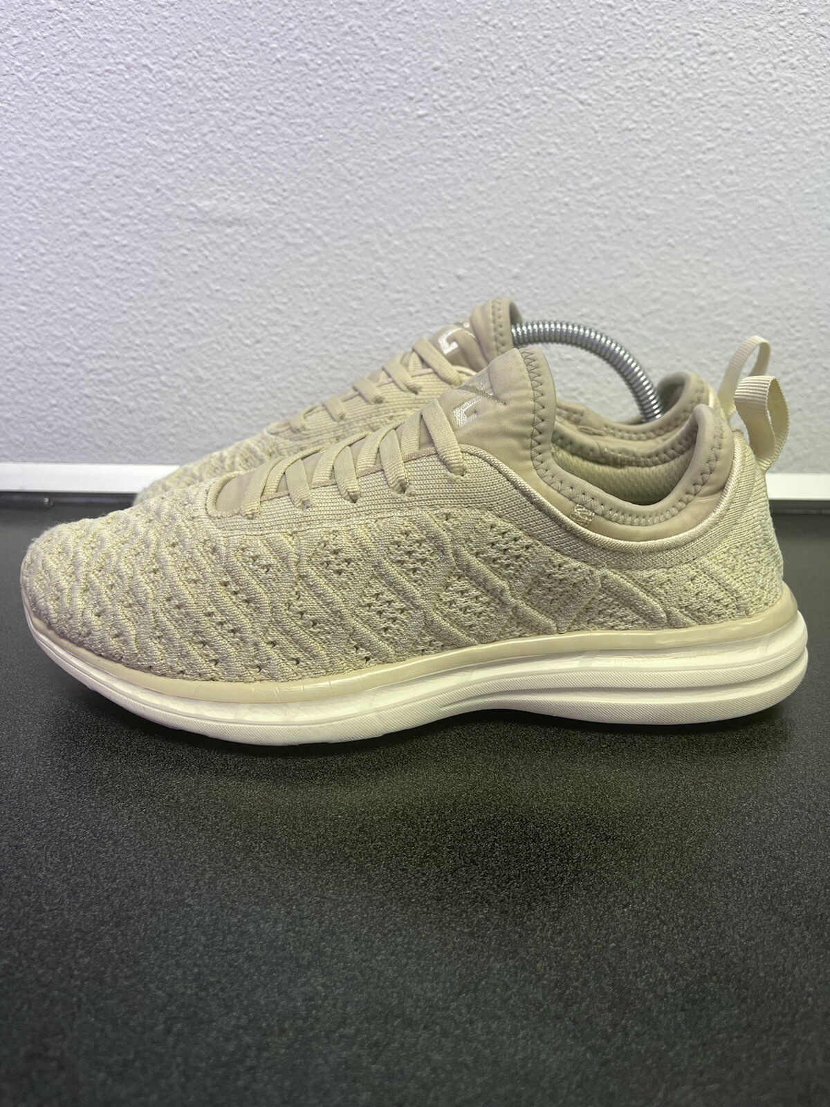 APL techloom phantom yellow knit tennis shoes sneakers womens size 9 | eBay