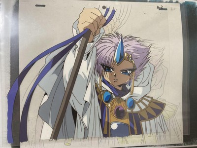 Magic Knight RAYEARTH Doushi Clef ANIME Cel w/ Background _ CLAMP ...