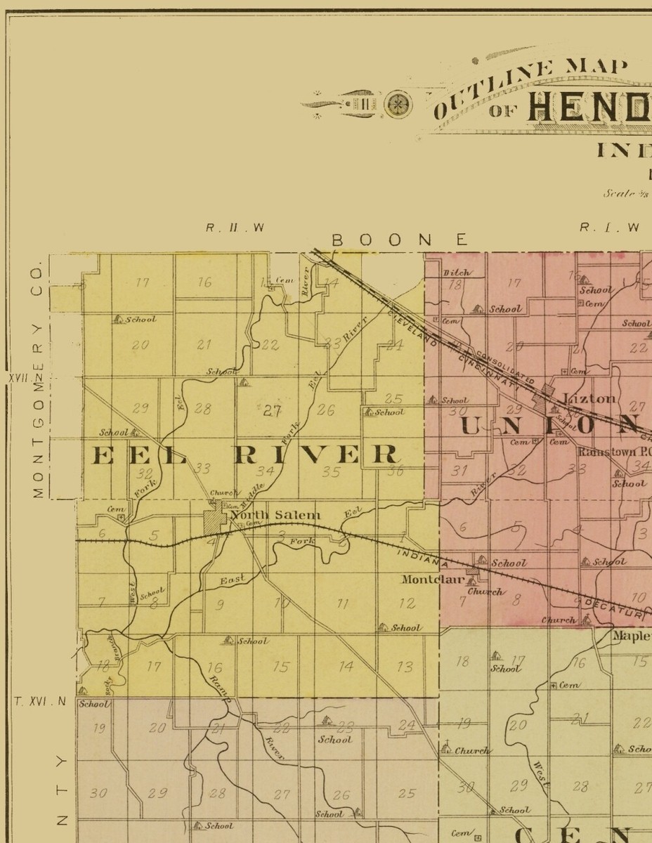 Hendricks County Road Map