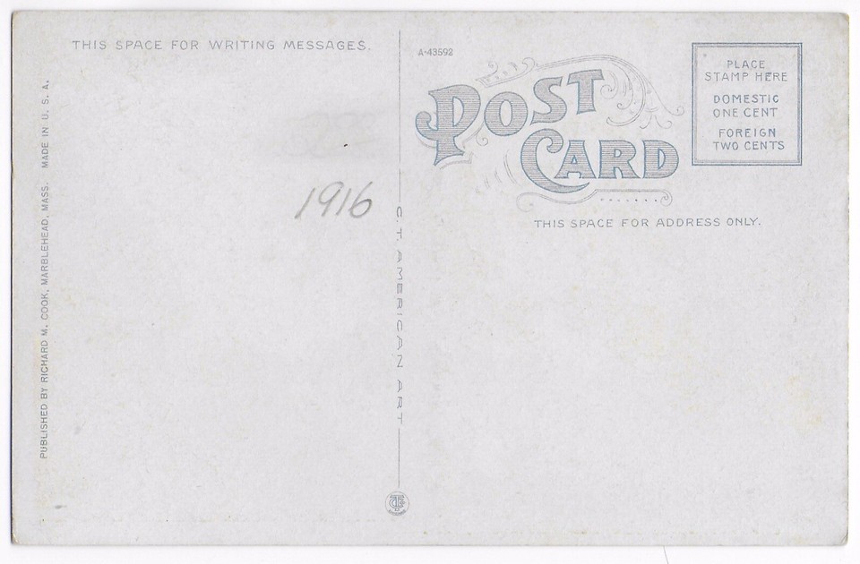 Postcard MA 1916 Marblehead Massachusetts Old Powder House Built In ...