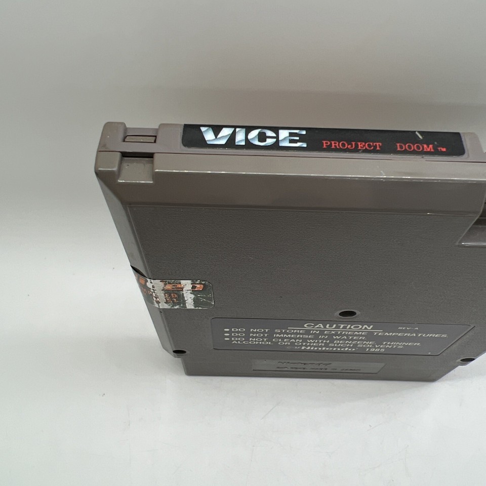 Nintendo NES Vice: Project Doom (1991) Game Cart Only. FAST SHIPPING ...