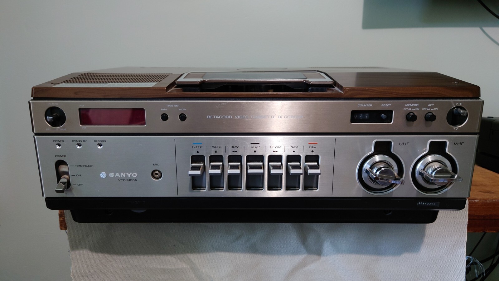 Sanyo VTC 9100A BetaCord Beta Cassette Recorder Player (Read ...