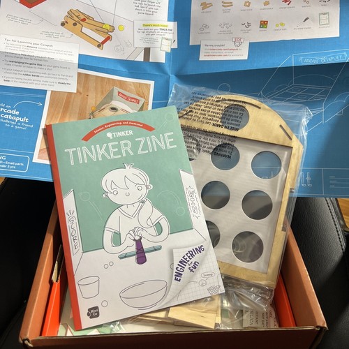 New Tinker Box Build An Arcade Catapult age 9+ Make Your Own Launcher ...