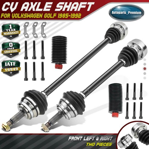 2x Front Left & Right Side CV Axle Assembly for Volkswagen Golf Jetta ...
