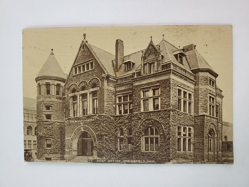 1911 Springfield Ohio Postcard Post Office Halcottsville NY | eBay