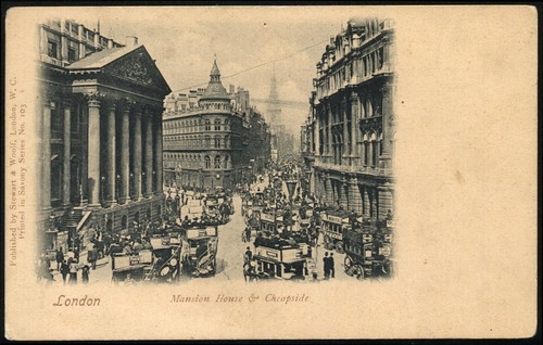 1899-1902 UNITED KINGDOM ENGLAND LONDON Mansion House & Cheapside | eBay