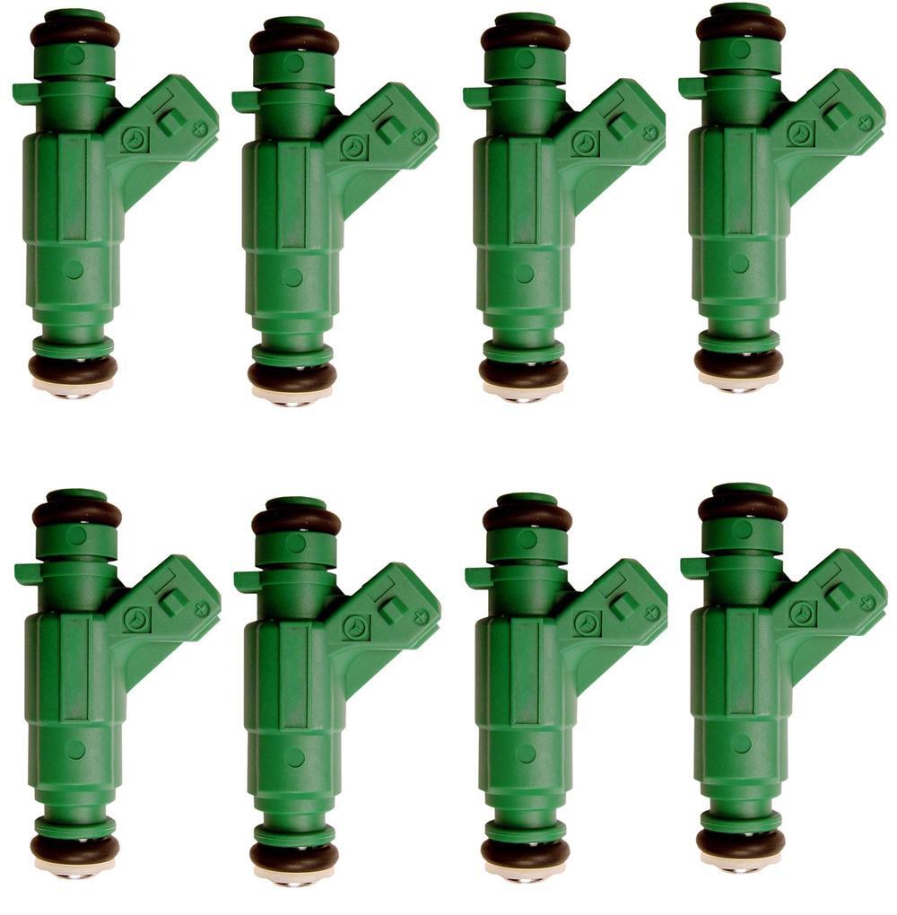 Set of 8 GB Reman Fuel Injectors for Mercedes W202 W210 W163 C43 E55 ...
