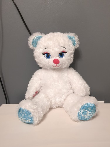 Build A Bear Workshop BAB Disney Frozen Elsa White Sparkly Plush Teddy ...