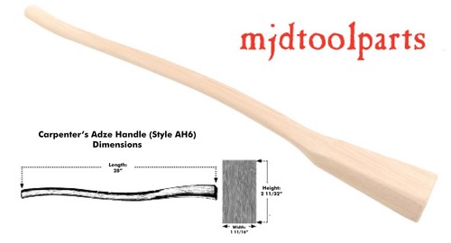 Classic 28" Hickory Adze Handle - Genuine Amish Made, Style AH6 ...