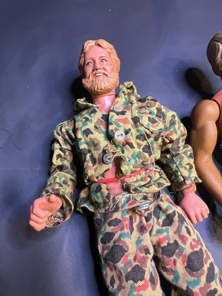 2 Vintage 1971 Mattel GI Joe Big Jeff Action Figure | eBay