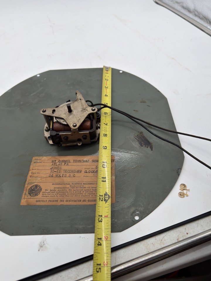 Vintage International Time Recording Co. Clock Face Dial frame ...