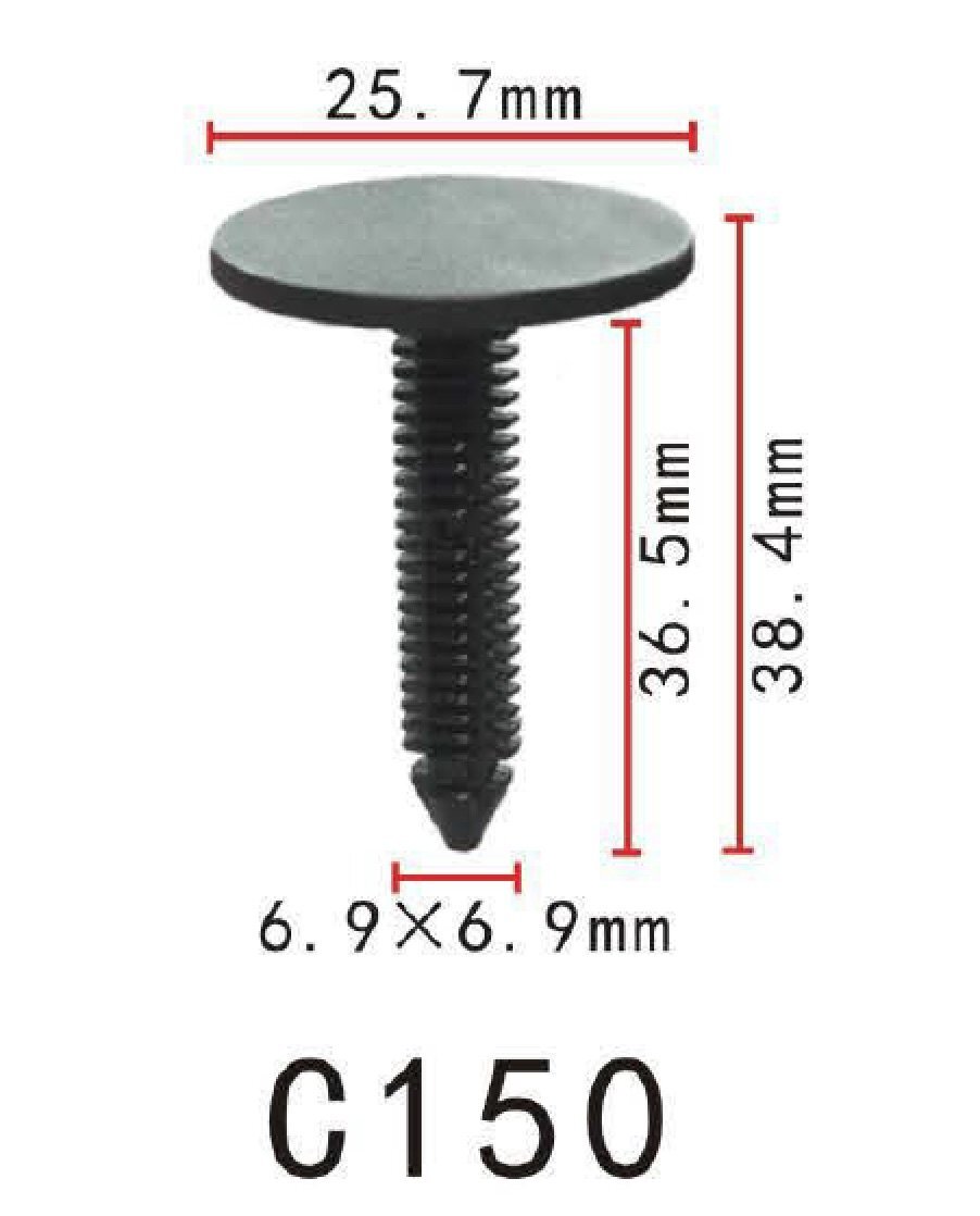 5PCS Fastener Rivet Retainer Clip Trim Panel Fit GM 14027471 (25 ...